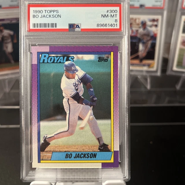 1990 TOPPS BO Jackson PSA 8 Kansas City Royals #300 EUR 4,61 - PicClick FR