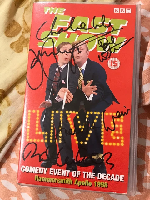 THE FAST SHOW - Live (VHS, 1998) Signed By Cast Paul Whitehouse, Higson ...