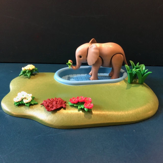 PLAYMOBIL WILD ANIMALS & Zoo: Baby Elephant With Pool Exhibit EUR 8,15 ...