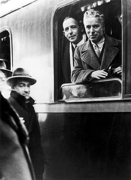 CHARLIE CHAPLIN IN a train circa 1940 Historic Old Photo $9.00 ...