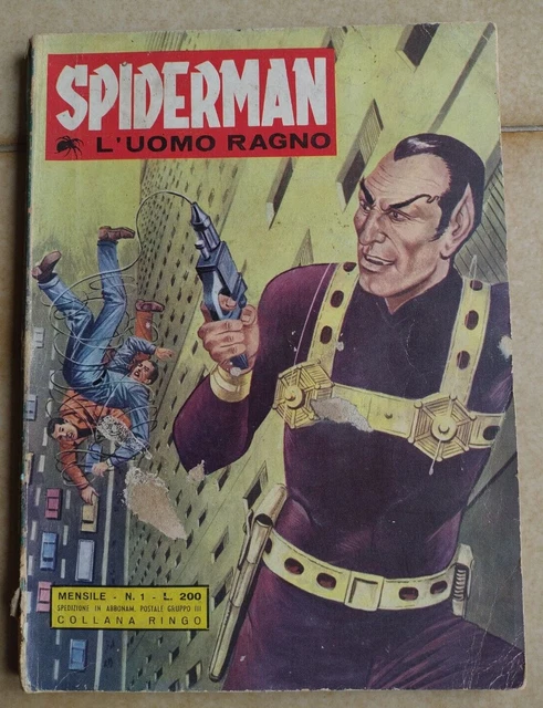 SPIDERMAN L' UOMO Ragno n. 1 -Ed. Bianconi- 1967 - Fumetto nero EUR 10,00 - PicClick FR