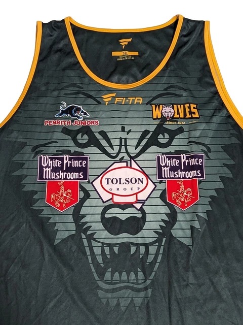 WINDSOR WOLVES SIZE 2XL Mens FI-TA Rugby League Training Singlet $29.99 ...