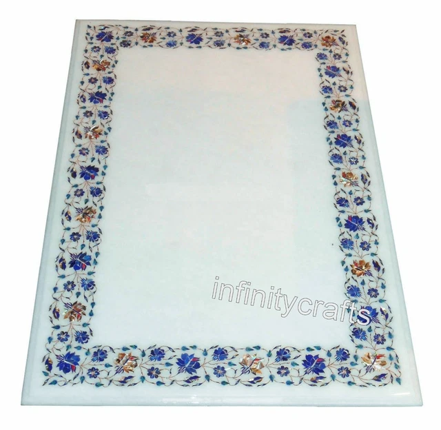 STONE CENTER TABLE Top Border Design Inlay Work Dining table with ...