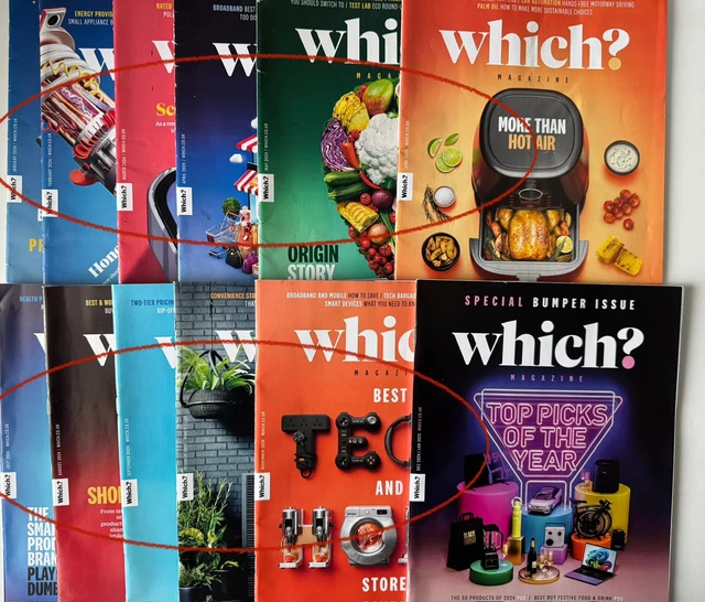 24X WHICH? MAGAZINES - Jan - Dec 2024 12x - 2022 3x - 2021 9x - & More ...