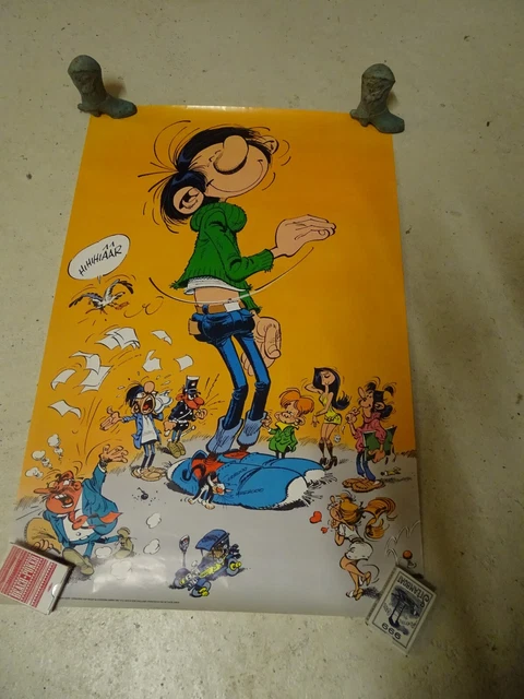 GASTON LAGAFFE, POSTER, Franquin Sepp année 1982, Verkerke poster n ...