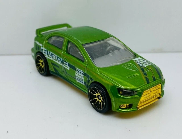 HOT WHEELS MITSUBISHI Lancer Evolution Evo Metallic Green Jdm 1:64 38 £ ...