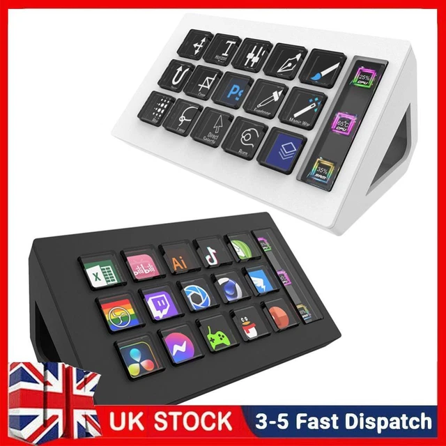 FOR STREAMDECK MINI Visual Keyboard 15 LCD Macro Keys Live Streaming Controller £59.49 - PicClick UK