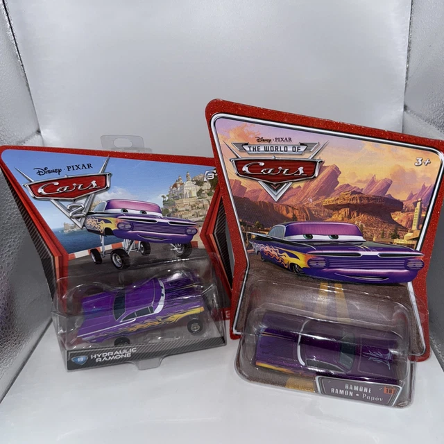 DISNEY PIXAR CARS Hydraulic & Purple Ramone Diecast 1:55 Combine Post £ ...