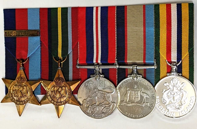 HMAS CANBERRA SUNK Battle of Salvo Island WW2 Australian Navy medals ...