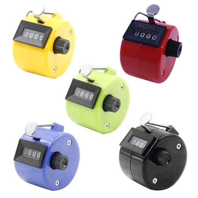 MANUAL COUNTER WITH 4 Digits for Shell Hand Finger Display Counting ...