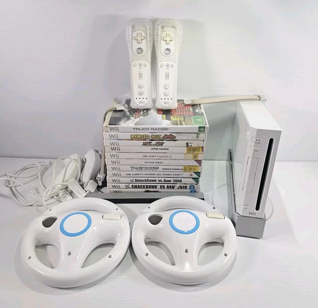NINTENDO WII CONSOLE (RVL-001) White 2 Controllers + 11 Games & Cables PAL $159.99 - PicClick AU