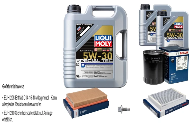 BOSCH INSPECTION SET 7L Liqui Moly Special Tec F 5W-30 Pour Jaguar S-Type 3.0 EUR 134,90 ...