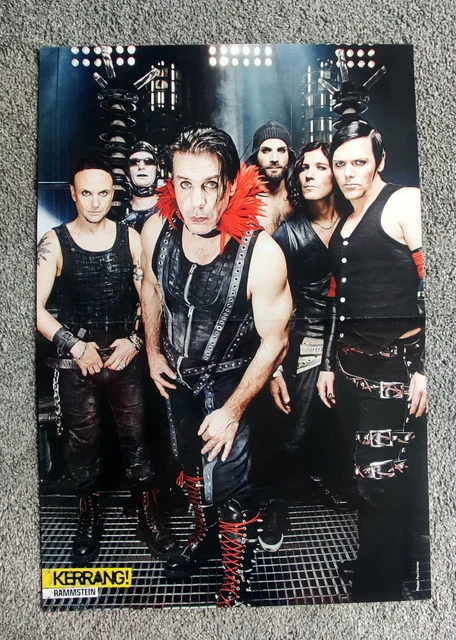 RAMMSTEIN - LARGE Kerrang Poster - Till Lindemann, Richard Kruspe ...