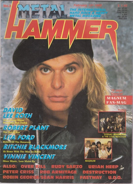 METALLHAMMER MAGAZIN BAND 3 Nr. 3 David Lee Roth EUR 8,08 - PicClick DE