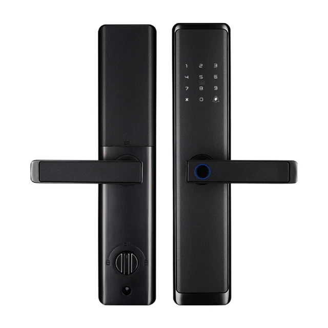ELECTRONIC DIGITAL WIFI Smart Fingerprint Door Lock Keyless Front Entry ...