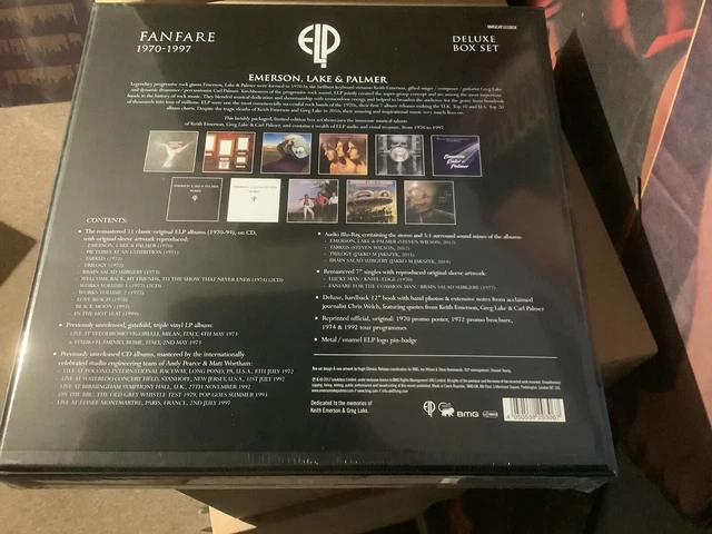 EMERSON, LAKE & Palmer - Fanfare (1970-1997) - CD & Vinyl Box Set - New Sealed. EUR 232,53 ...