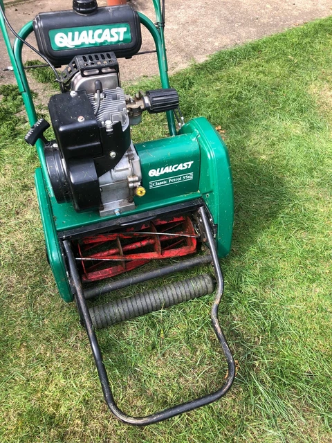 QUALCAST CLASSIC 35S Petrol Cylinder Lawnmower £82.00 - PicClick UK