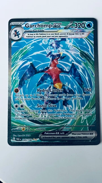 GARCHOMP EX 245/182 S&V Paradox Rift Illustration Rare Pokemon Card NM ...