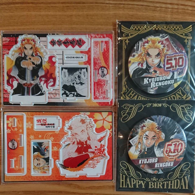 DISTINTIVO LATTINA COMPLEANNO Demon Slayer Kyojuro Rengoku scena famosa ...