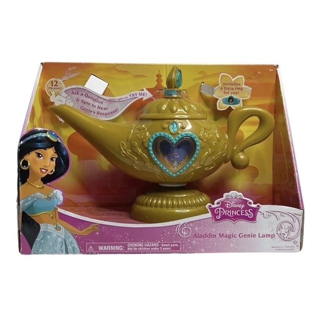 DISNEY ALADDIN GENIE Talking Lamp Toy Jakks Rare Vintage Figurine Toy ...