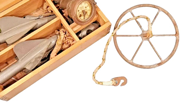 INSTRUMENT & ANTIQUITÉ de Marine - Coffret d'un loch "Walker's Cherub ...