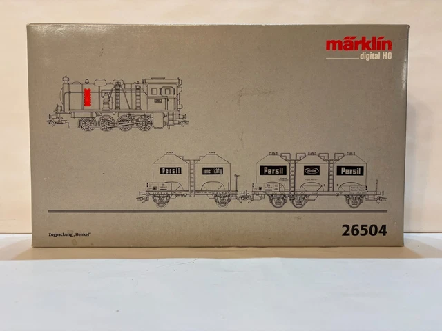 MÄRKLIN HO 26504 Zugpackung Henkel Dampfspeicher Lok Digital gebraucht ...