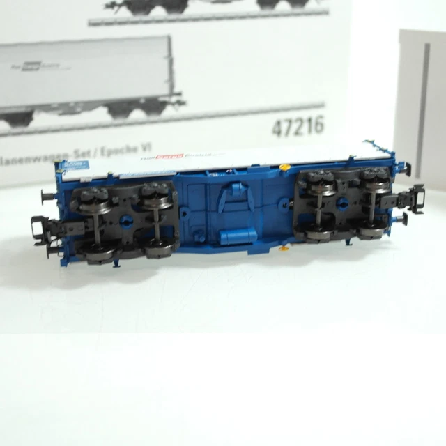 MÄRKLIN H0 47216 set sliding tarpaulin trolley 3 pieces of the ÖBB ...