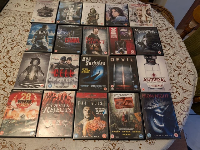 JOB LOT OF 20 Horror DVDS Bundle Lot 4 £16.15 - PicClick UK
