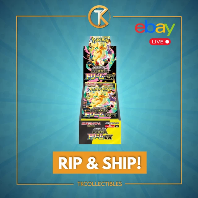 [RIP & SHIP Live] Pokemon Mega Dream Ex M2a Box Sealed No Shrink ...