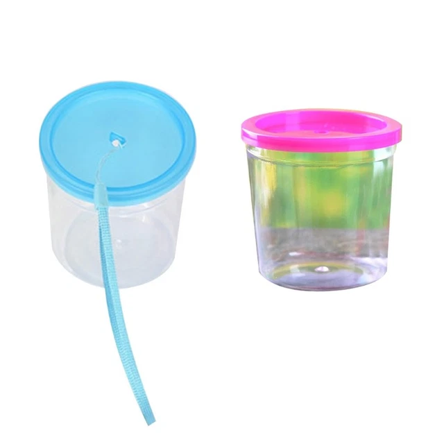 MINI BETTA CUP Plastic Fish for Tank Portable Small Reptile Transparent ...