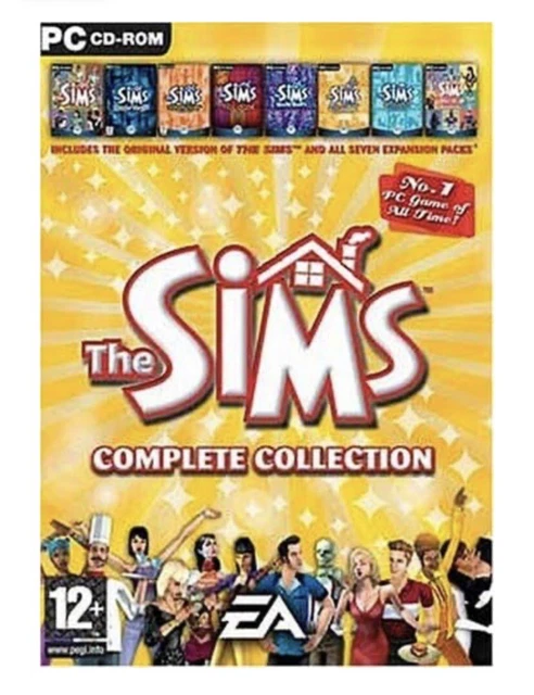 THE SIMS COMPLETE Collection (PC CD-ROM, 2000) Base game & All 7 ...