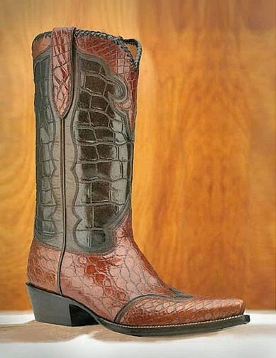 COWBOY MENS ROCKETBUSTER Rust Western Performance Boots Pointed Toe ...