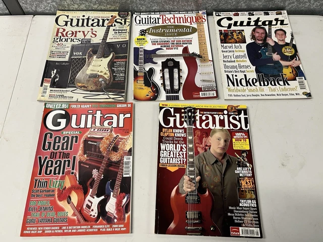 MIXED GUITAR MAGAZINE 5 Issues Guitar Techniques Guitarist Guitar See ...