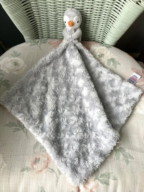 BNWOT SAINSBURYS TU Grey Swirl Penguin Comforter Blankie Soft Toy ...