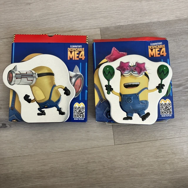 DESPICABLE ME 4 McDonalds Happy Meal Toy Mega Mel UK 2024 Minions Boxed ...