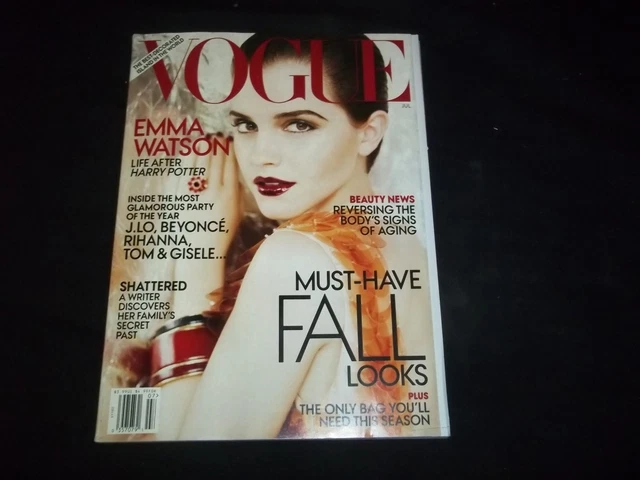 2011 JULY VOGUE Magazine - Emma Watson - Beautiful Front Cover - F 1790 ...