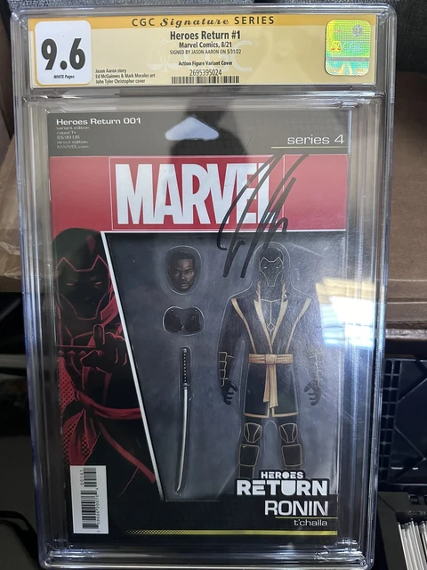 FIGURINE ARTICULÉE HEROES Return #1 CGC 9.6 variante signée par Jason ...