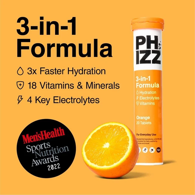 PHIZZ CAFFEINE BOOST Electrolyte Hydration Tablets - 17 40 count (Pack ...