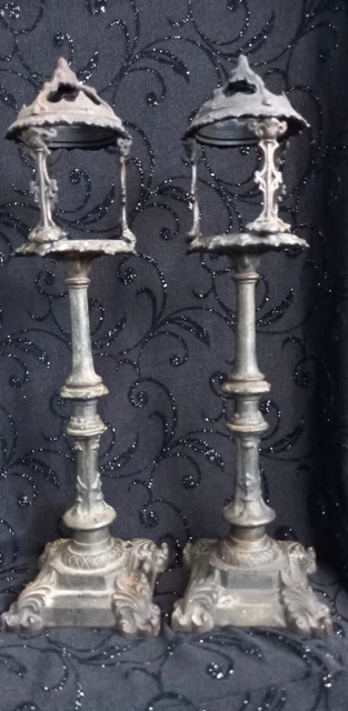 GERMAN CANDLESTICKS BY E.G. Zimmerman foundry of Hanau mid c19th £172. ...
