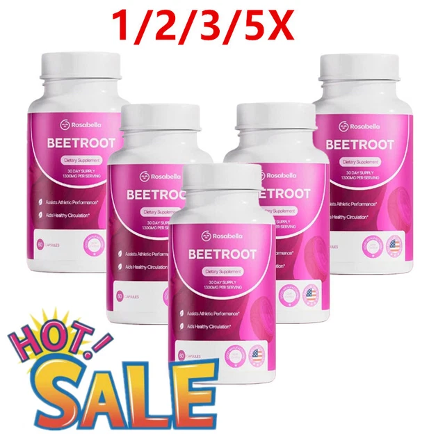 ROSABELLA BEET ROOT Capsules 300mg Beetroot Powder Support ...