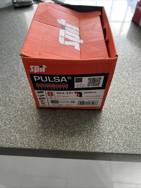 SPIT PULSA NAILS HC6-27mm with Gas 2025/2026 500 in Box £26.68 ...