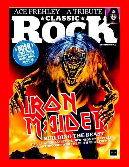 IRON MAIDEN - Ace Frehley Kiss Classic Rock Magazine - December 2025 ...