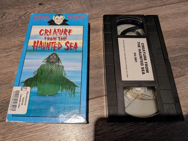 HORROR/SCI-FI ~ CREATURE FROM THE HAUNTED SEA ~ VHS Videotape RARE $35. ...