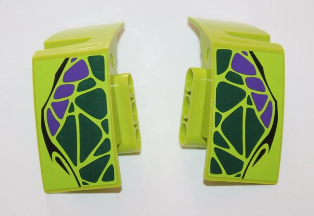 LEGO NINJAGO LIME Technic Panel Car Mudguard + sticker ref 61070 61071 ...