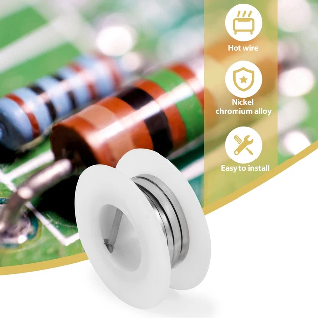 7.5M 24.6FT 0.2X3MM Nichrome Flat Heater Wire for Heating Elements ...