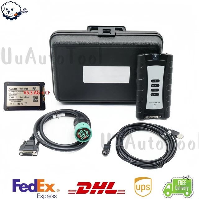 FOR JOHN DEERE EDL V3 DIAGNOSTIC TOOL INTERFACE AND CABLE KIT WITH V5.3 ...