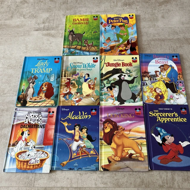 DISNEY WONDERFUL WORLD Of Reading x 10 Hardback Books Grolier Book Club ...