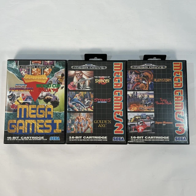 MEGA DRIVE MEGA Games 1, 2, 3 Bundle (9 Games In 3) Boxed with 3 ...