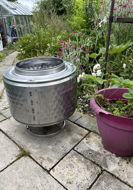 UPCYCLED WASHING MACHINE Drum Firepit - Bbq, Incinerator, Wood Burner ...