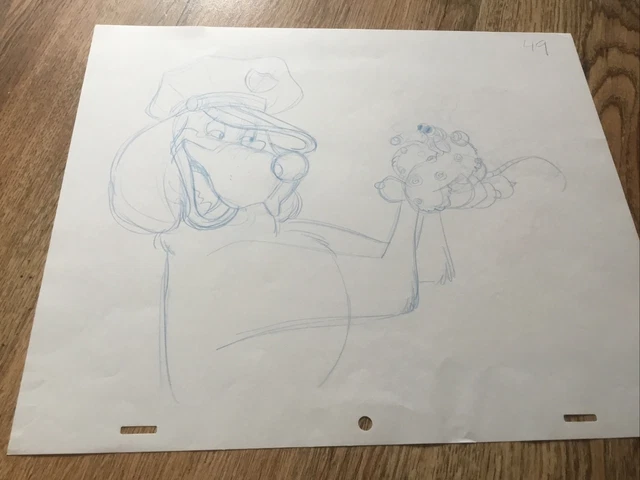 ORIGINAL COSGROVE HALL Animation - All Dogs Go To Heaven Sketch £20.00 ...